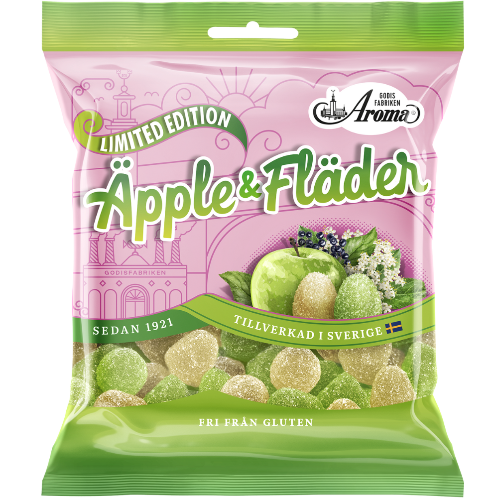 Apple And Elderflower Jelly Candy Bags By Swedish Aroma