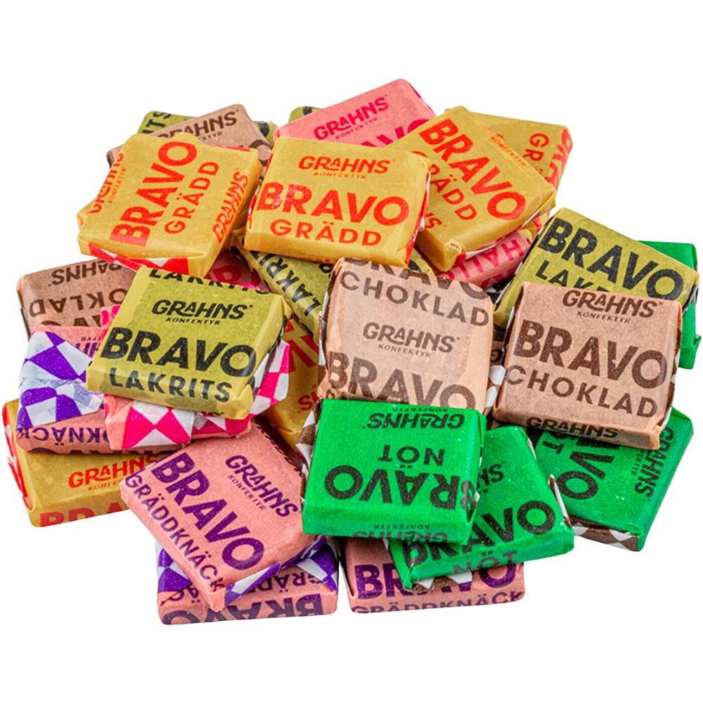 Bravo Creamy Toffee Pick And Mix Bulk Box By Swedish Grahns