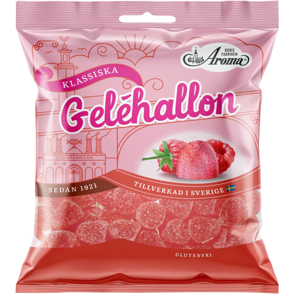 Classic Raspberry Jelly Candies By Aroma – Sweeds Candy Distribution