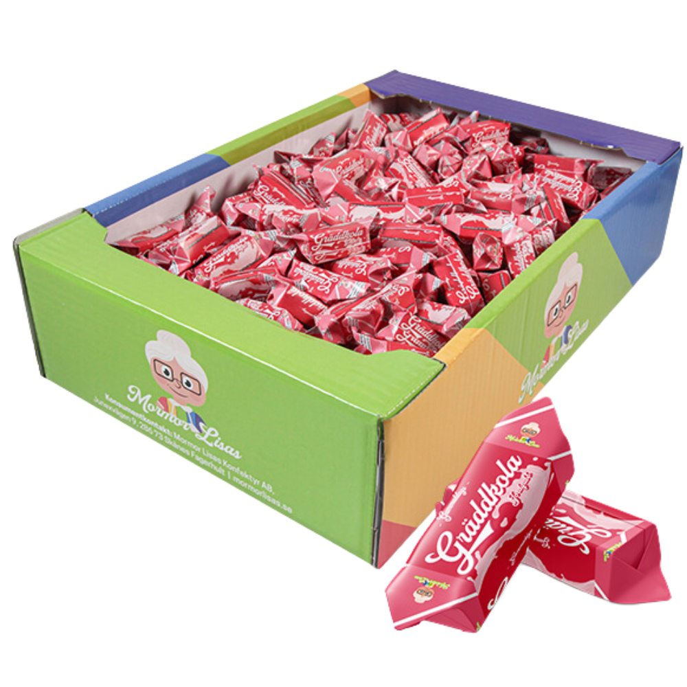 Classic Strawberry Cream Toffe Individually Wrapped Bulk Box By Mormor ...