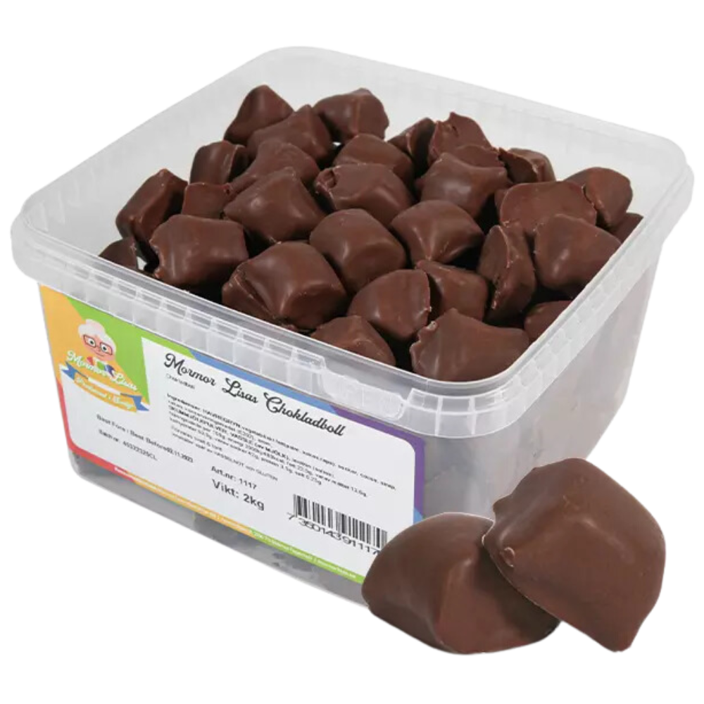 Classic Swedish Chocolate Balls Confectionery Bulk Box By Mormor Lisas