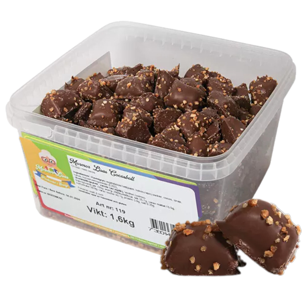 Classic Swedish Chocolate Croquante Balls Bulk Box By Mormor Lisas