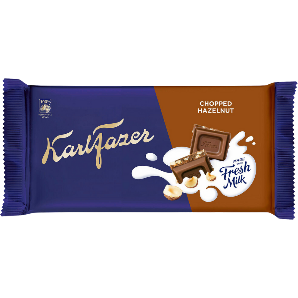 Crunchy Hazelnut Milk Chocolate Bar Wholesale Box By Fazer