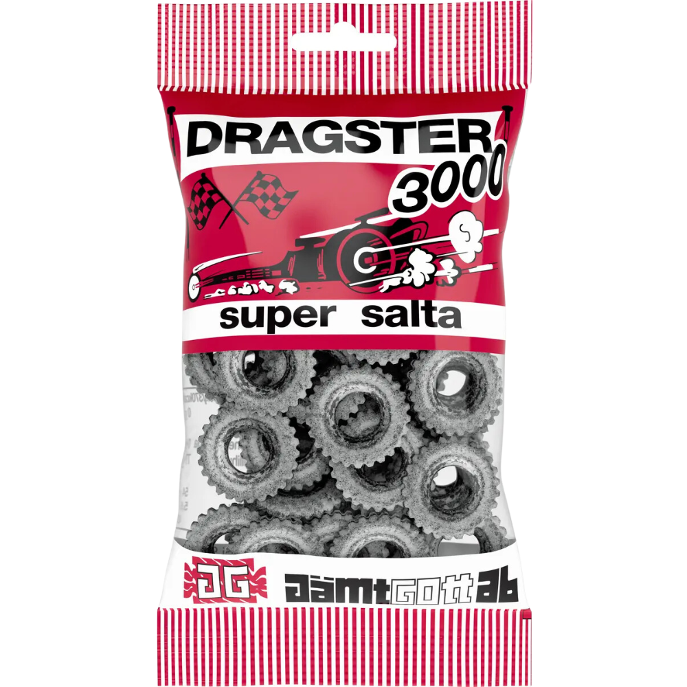 Dragster Licorice Super Salty Bulk Box