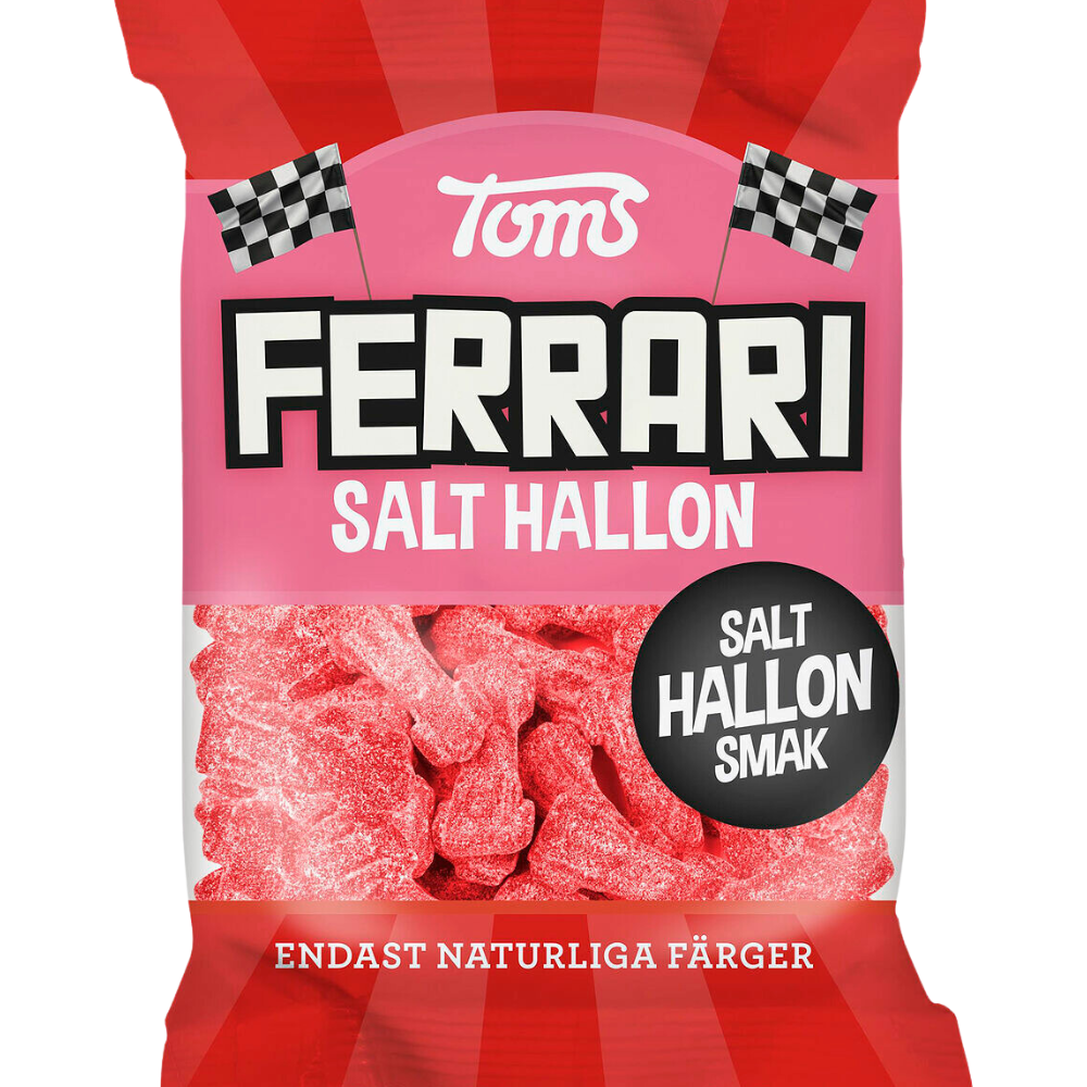 FERRARI Salty Raspberry Candy Cars Bulk Box By Toms – Sweeds Candy ...