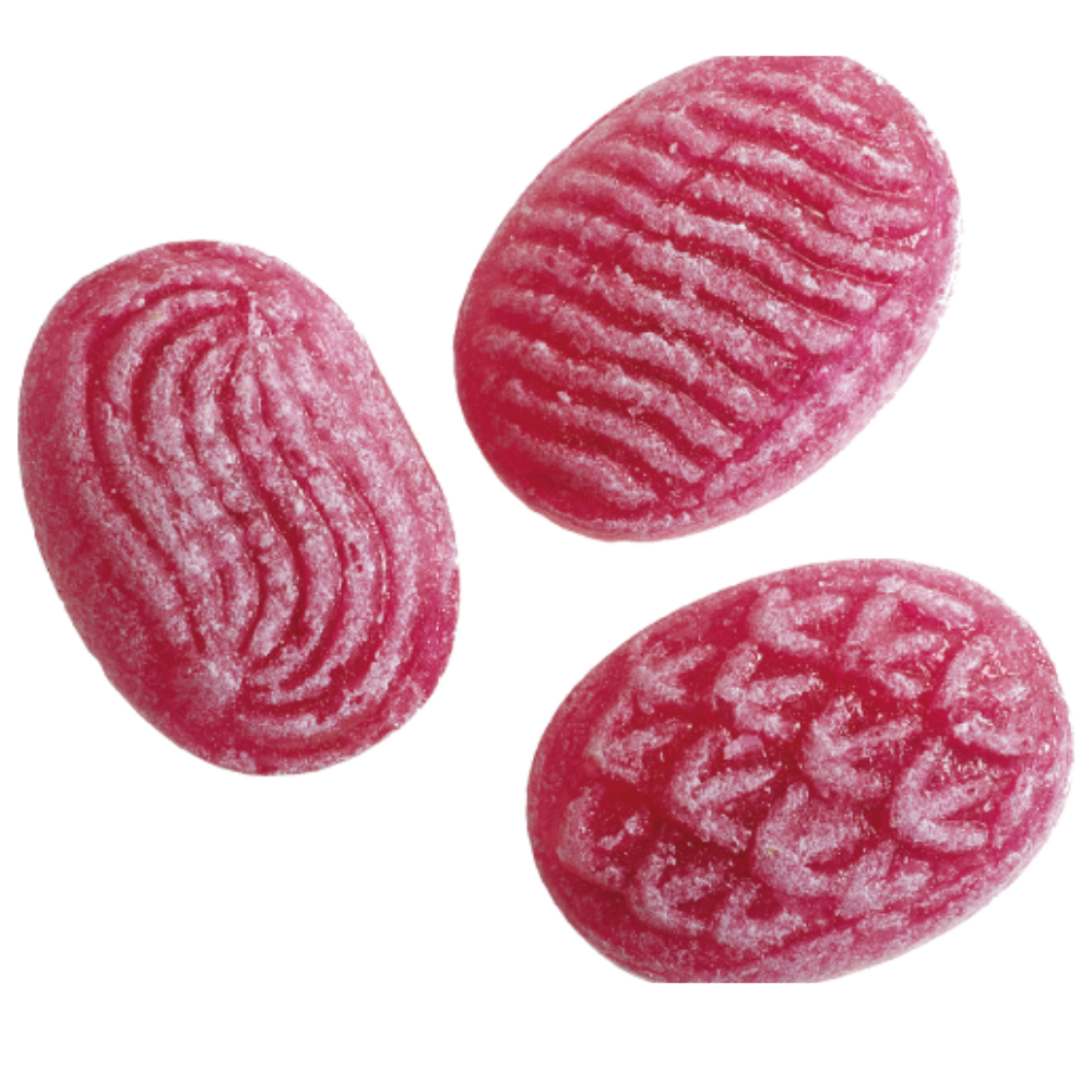 Hard Raspberry Tricksters Candies Pick And Mix Bulk Box By Swedish Grahns