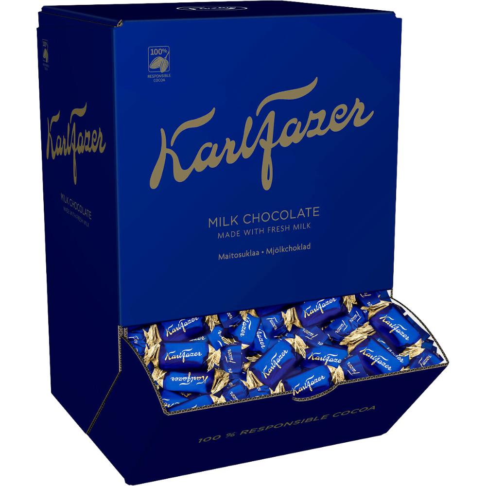 Karl Fazer Milk Chocolate – A Finnish Classic Bulk Box Dispenser