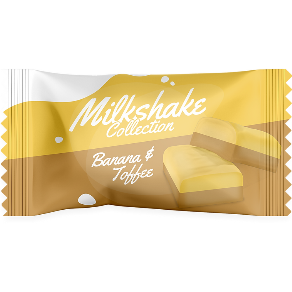 Milkshake Soft Fudge Banana & Toffee Individually Wrapped Bulk Box ...