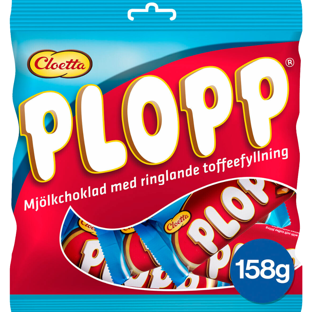 PLOPP Caramel Chocolate Mini Bar Bags Wholesale Box By Swedish Cloetta