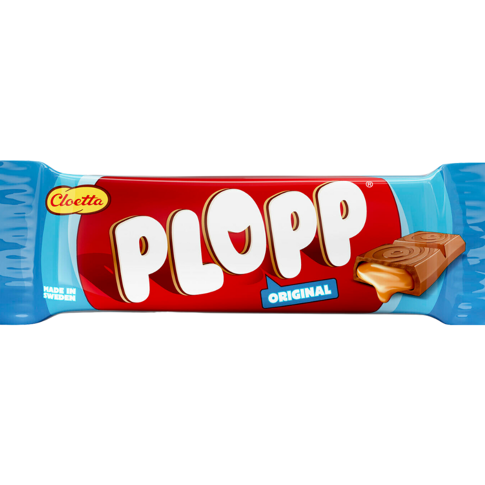 PLOPP Original Caramel Chocolate Bar Wholesale Box By Swedish Cloetta