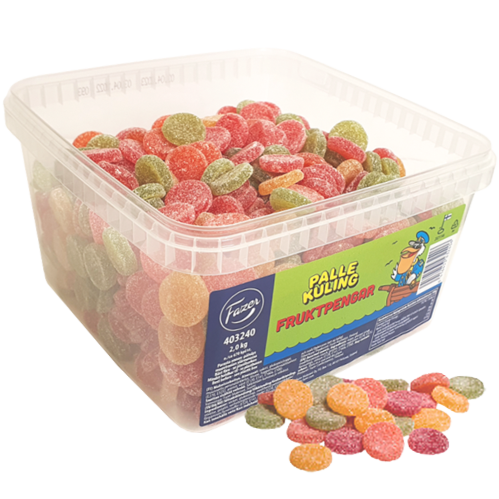 Palle Kuling Fruit Coins Pick And Mix Bulk Box By Scandinavian Fazer