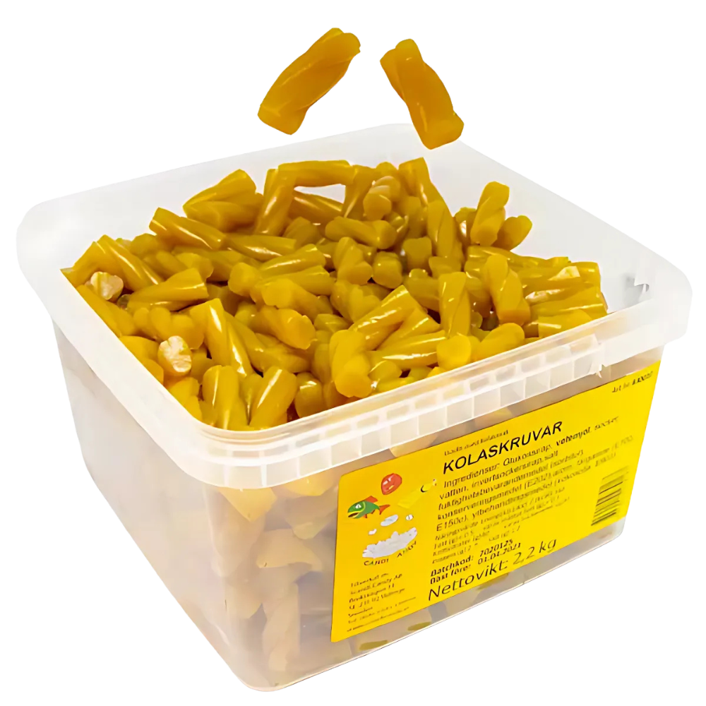 Small Vegan Cola Screws Pick And Mix Bulk Box By Scandi Candy