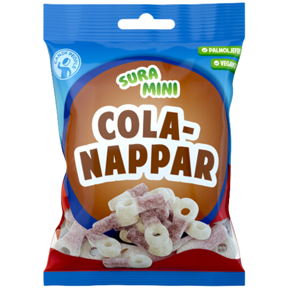 Sour Vegan Mini Cola Pacifiers Wholesale Box By Swedish Candy People