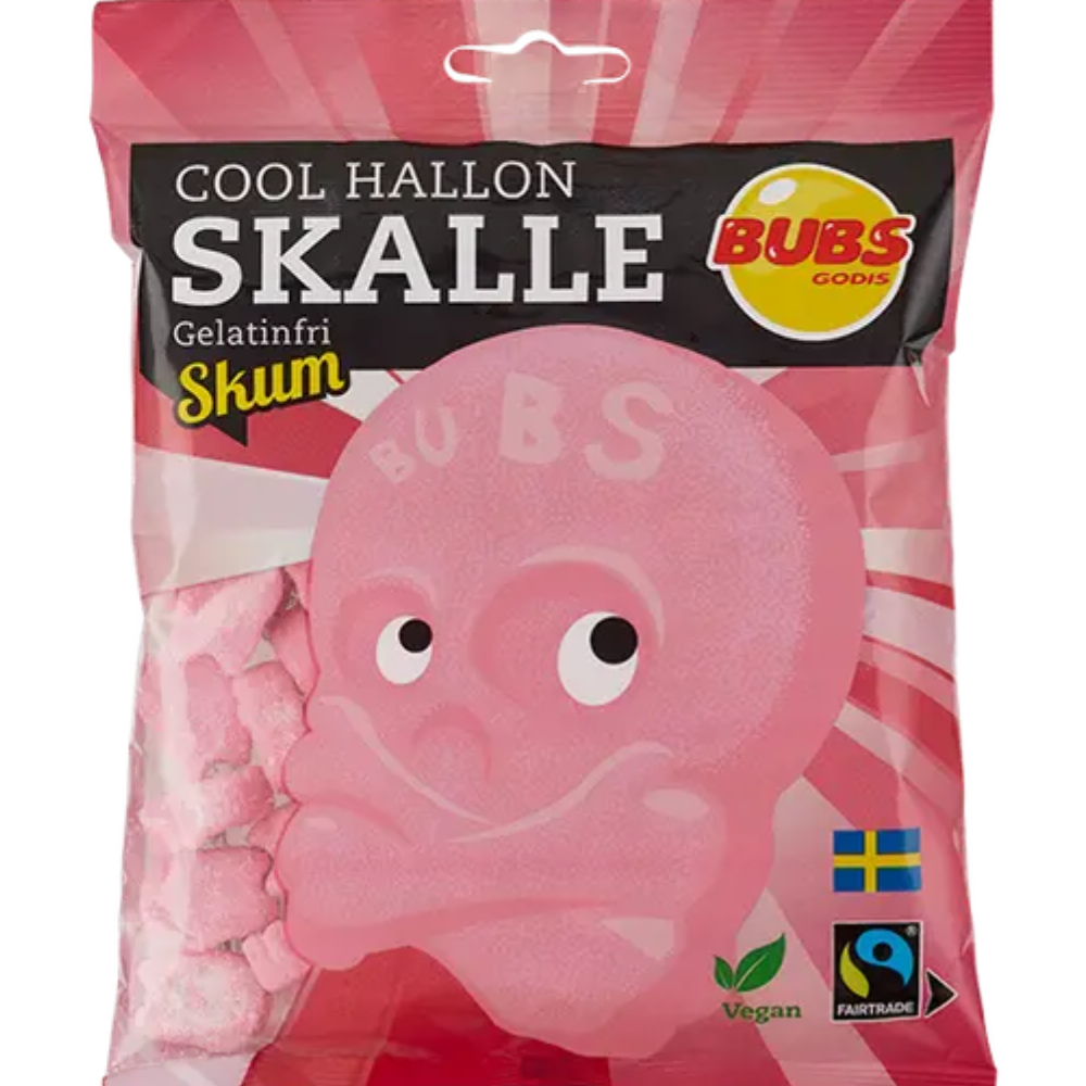 Vegan Cool Raspberry Skulls Bags Wholesale Box By Swedish Bubs – Sweeds ...