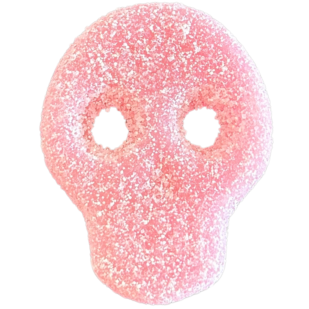 Vegan Veggie Raspberry Skulls Pick And Mix Bulk Bag By Sweeds Candy